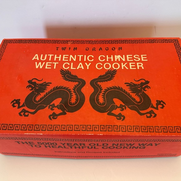 Twin Dragon | Dining | Authentic Rare Twin Dragon Chinese Wet Clay ...